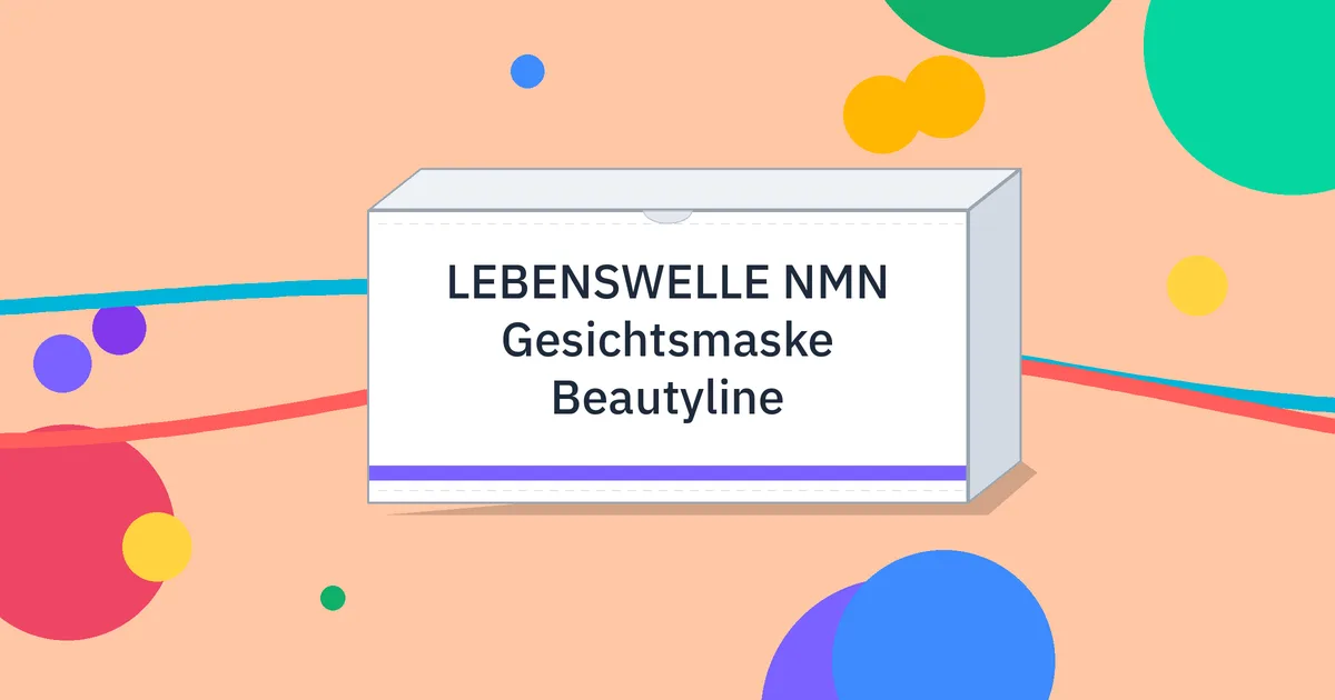 Symbolbild: Packung mit der Aufschrift LEBENSWELLE NMN Gesichtsmaske Beautyline (PZN 18701571) – Verfügbarkeit und Bezug in Apotheken in Frankfurt am Main