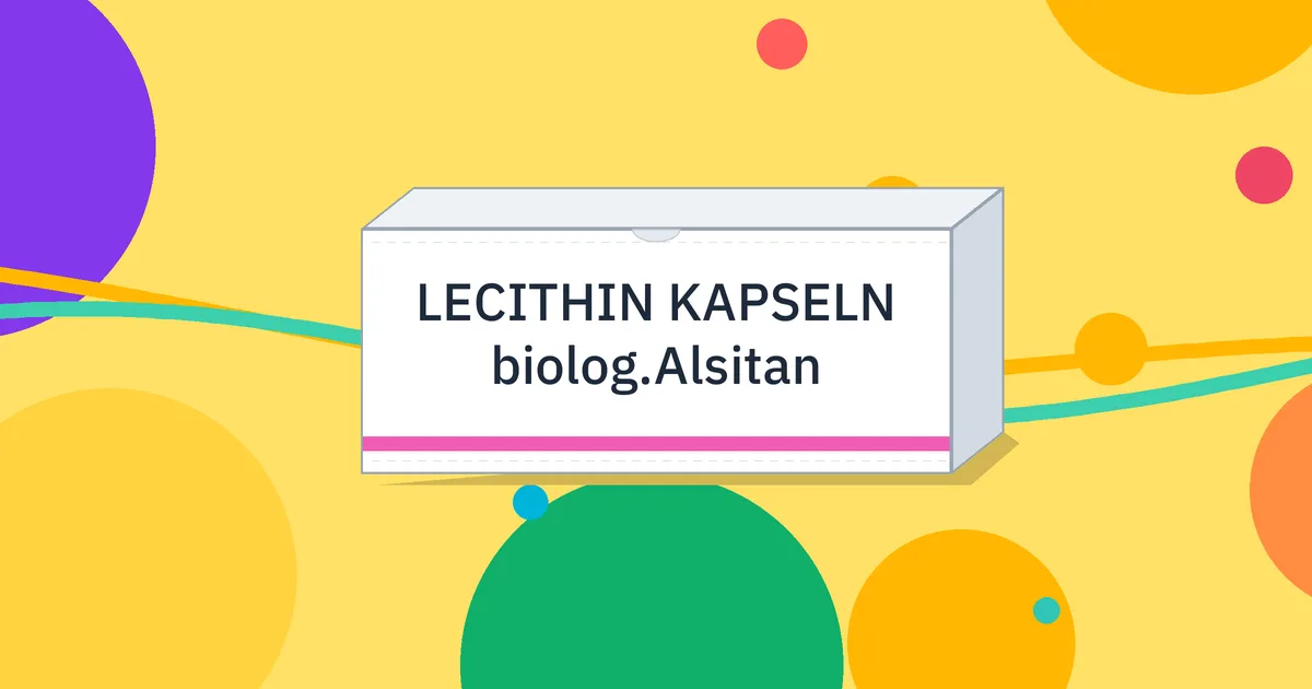 Symbolbild: Packung mit der Aufschrift LECITHIN KAPSELN biolog.Alsitan (PZN 03076423) – Verfügbarkeit und Bezug in Apotheken in Frankfurt am Main