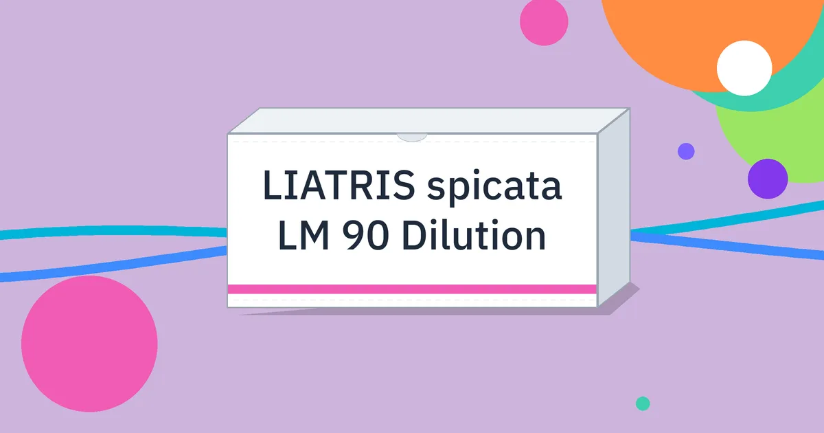 Symbolbild: Packung mit der Aufschrift LIATRIS spicata LM 90 Dilution (PZN 13528984) – Verfügbarkeit und Bezug in Apotheken in Frankfurt am Main