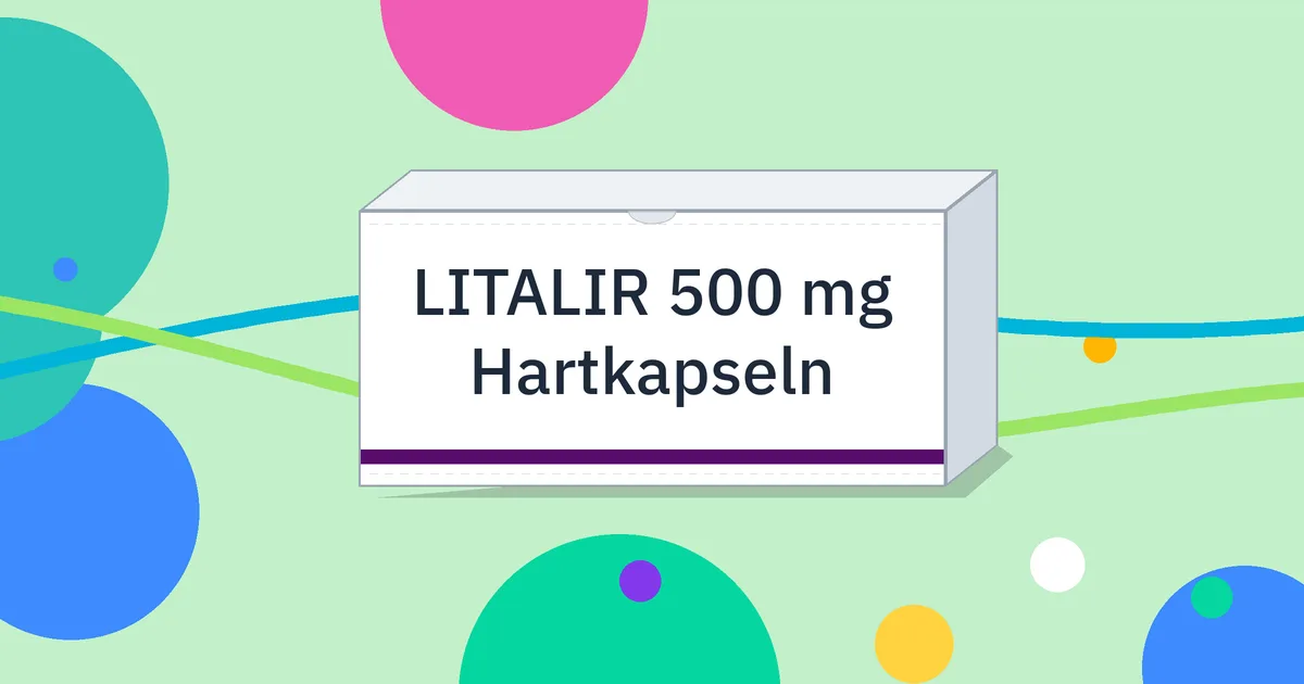 Symbolbild: Packung mit der Aufschrift LITALIR 500 mg Hartkapseln (PZN 14140058) – Verfügbarkeit und Bezug in Apotheken in Frankfurt am Main