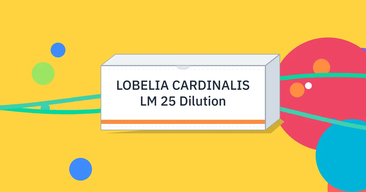 Symbolbild: Packung mit der Aufschrift LOBELIA CARDINALIS LM 25 Dilution (PZN 13533057) – Verfügbarkeit und Bezug in Apotheken in Frankfurt am Main