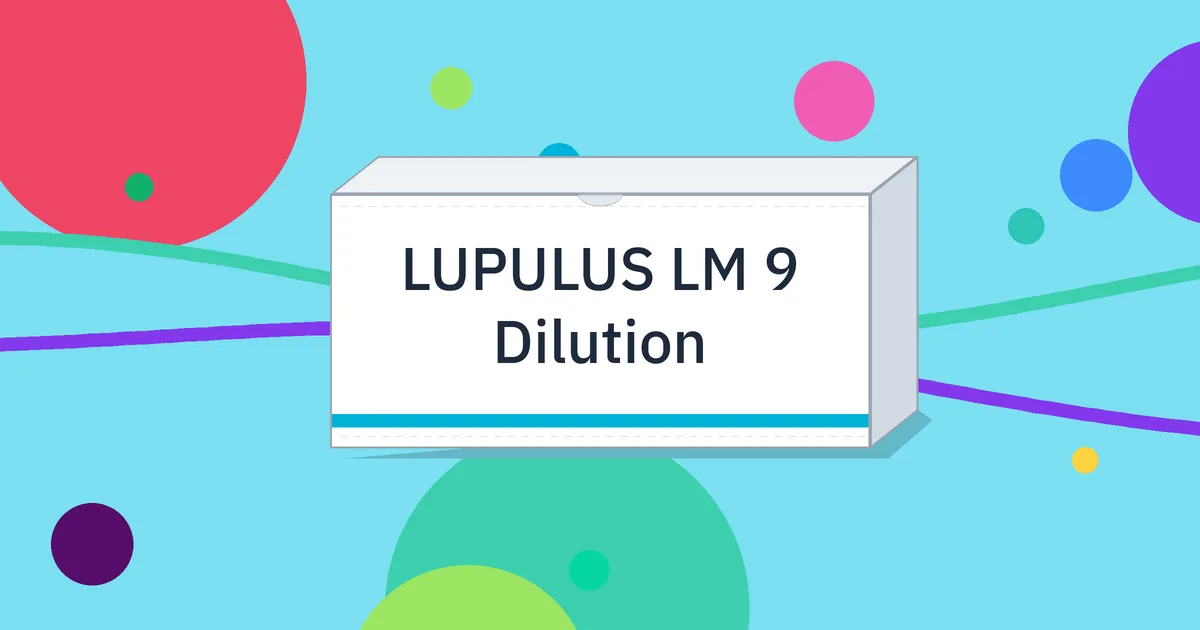 Symbolbild: Packung mit der Aufschrift LUPULUS LM 9 Dilution (PZN 12934311) – Verfügbarkeit und Bezug in Apotheken in Frankfurt am Main