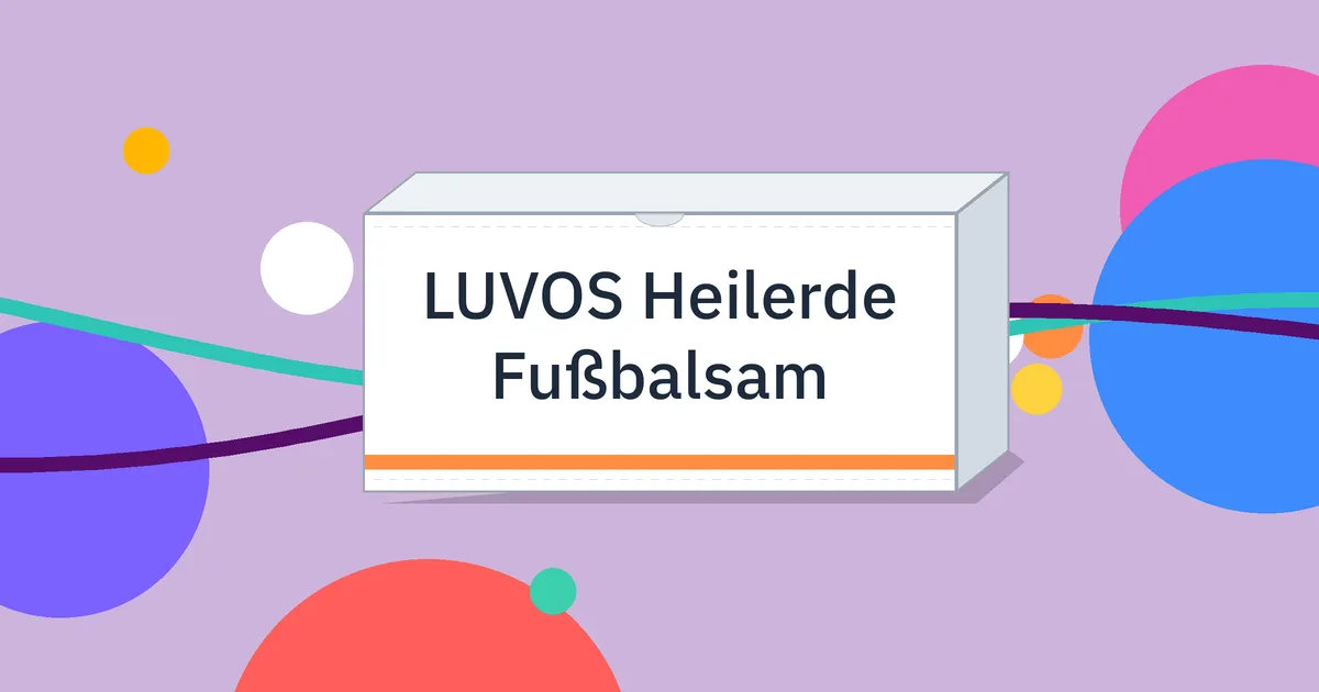 Symbolbild: Packung mit der Aufschrift LUVOS Heilerde Fußbalsam (PZN 15426839) – Verfügbarkeit und Bezug in Apotheken in Frankfurt am Main