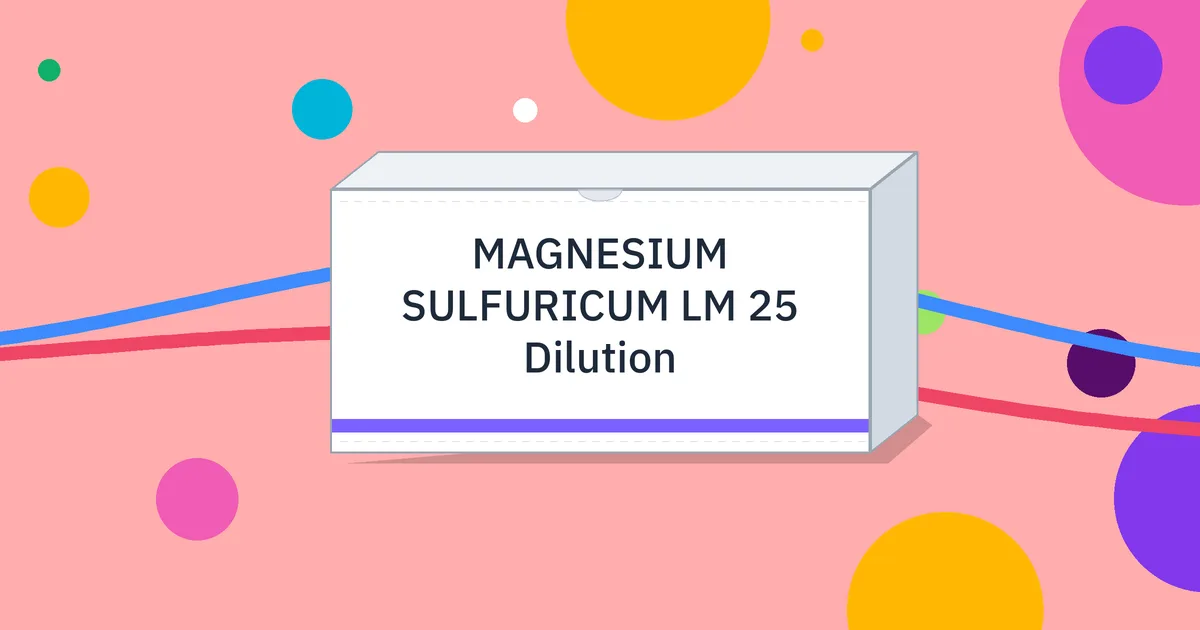 Symbolbild: Packung mit der Aufschrift MAGNESIUM SULFURICUM LM 25 Dilution (PZN 12940197) – Verfügbarkeit und Bezug in Apotheken in Frankfurt am Main