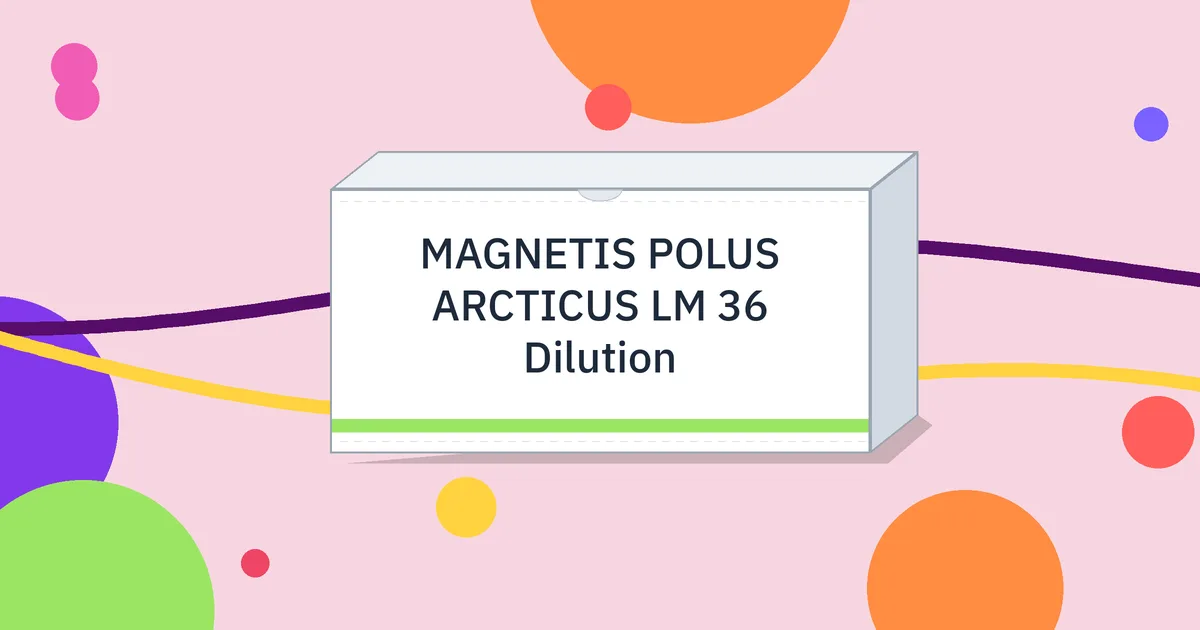 Symbolbild: Packung mit der Aufschrift MAGNETIS POLUS ARCTICUS LM 36 Dilution (PZN 12941191) – Verfügbarkeit und Bezug in Apotheken in Frankfurt am Main