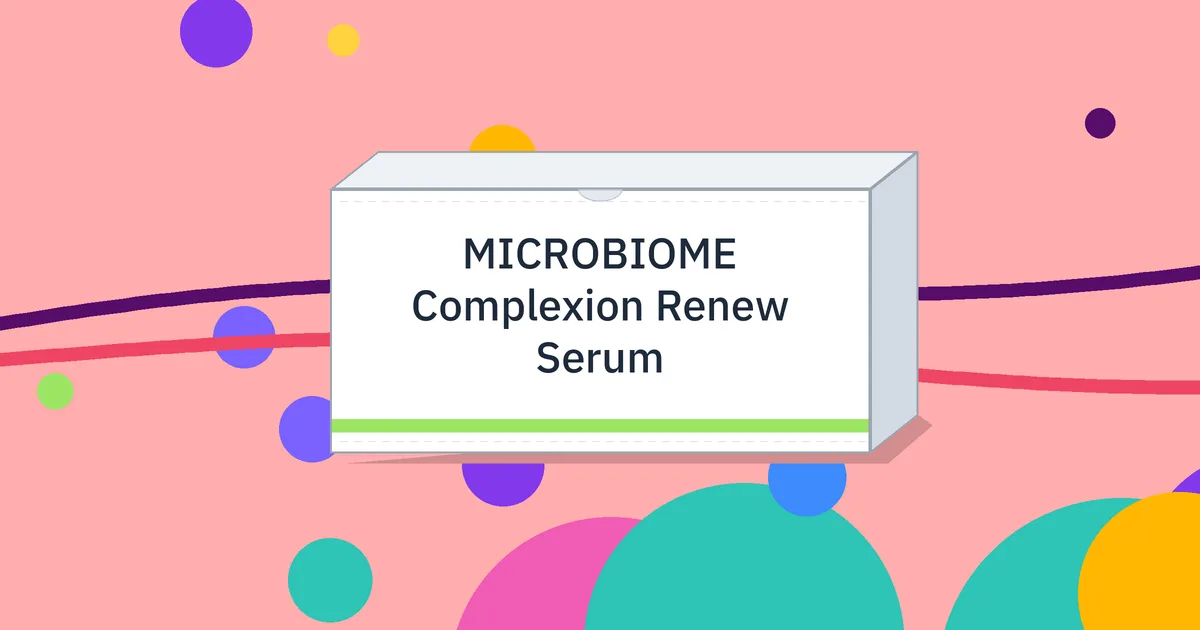 Symbolbild: Packung mit der Aufschrift MICROBIOME Complexion Renew Serum (PZN 18772803) – Verfügbarkeit und Bezug in Apotheken in Frankfurt am Main