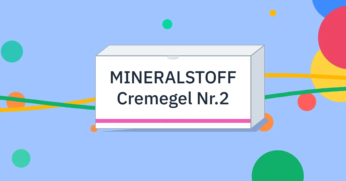 Symbolbild: Packung mit der Aufschrift MINERALSTOFF Cremegel Nr.2 (PZN 02731707) – Verfügbarkeit und Bezug in Apotheken in Frankfurt am Main