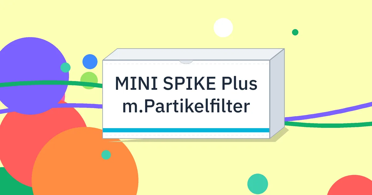 Symbolbild: Packung mit der Aufschrift MINI SPIKE Plus m.Partikelfilter (PZN 02728869) – Verfügbarkeit und Bezug in Apotheken in Frankfurt am Main