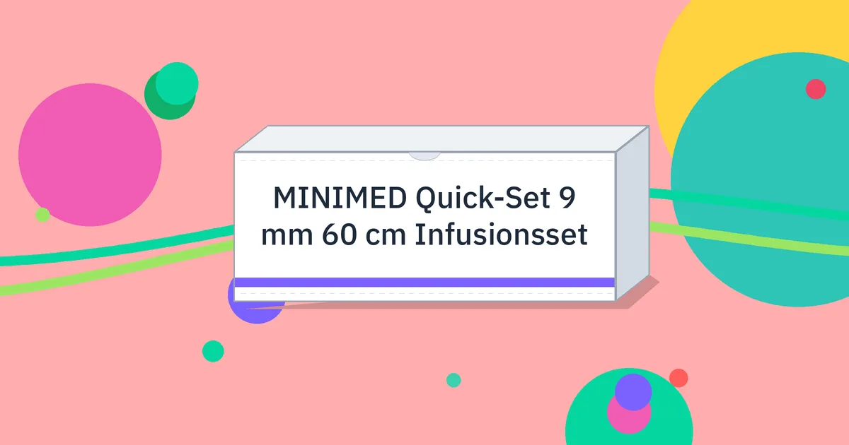 Symbolbild: Packung mit der Aufschrift MINIMED Quick-Set 9 mm 60 cm Infusionsset (PZN 18778935) – Verfügbarkeit und Bezug in Apotheken in Frankfurt am Main