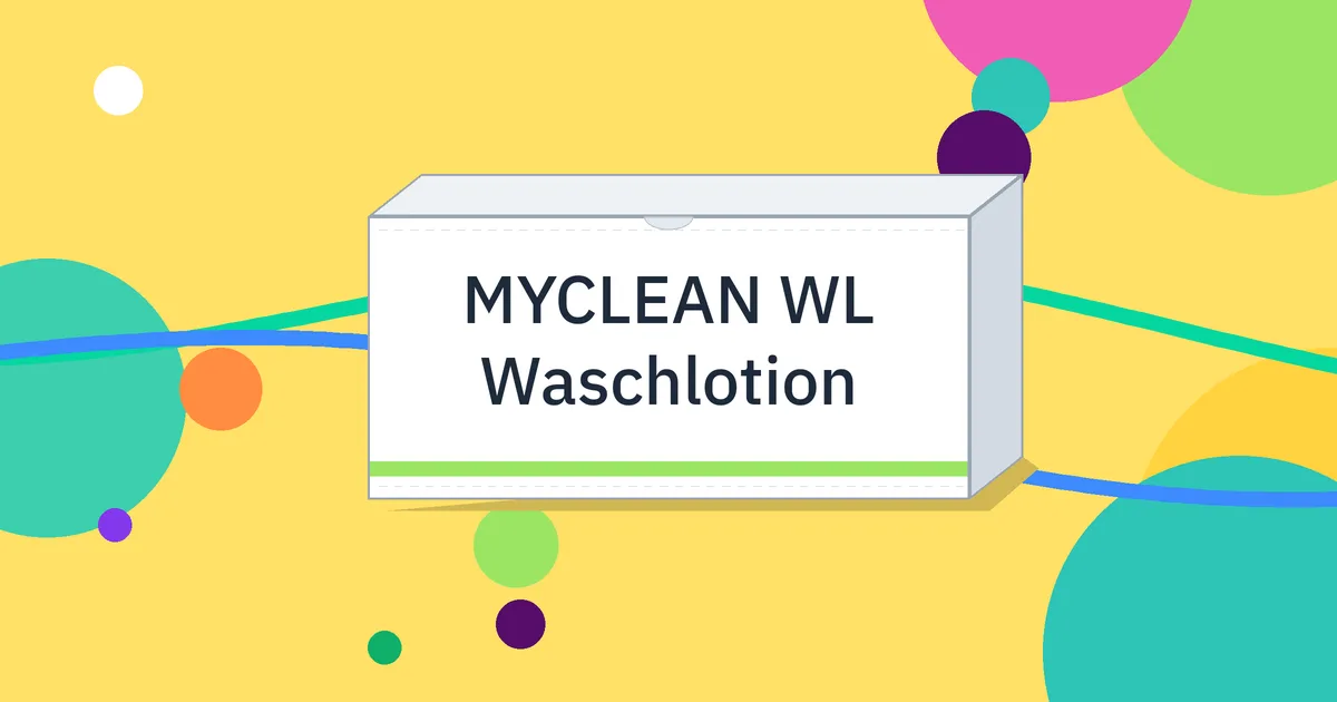Symbolbild: Packung mit der Aufschrift MYCLEAN WL Waschlotion (PZN 20631889) – Verfügbarkeit und Bezug in Apotheken in Frankfurt am Main