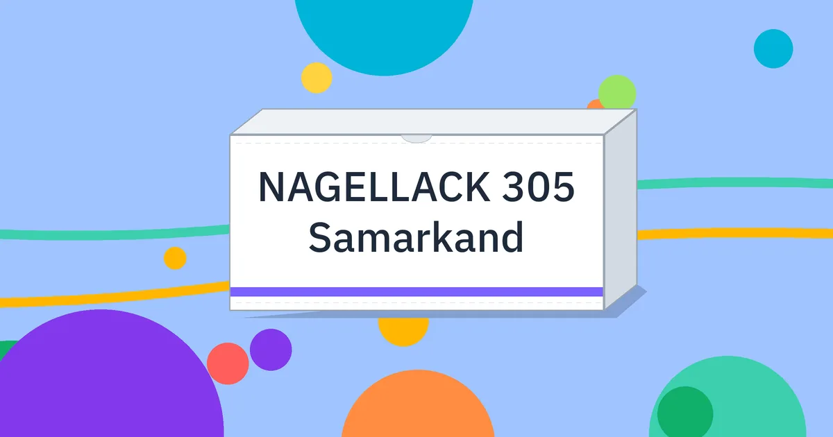 Symbolbild: Packung mit der Aufschrift NAGELLACK 305 Samarkand (PZN 10850389) – Verfügbarkeit und Bezug in Apotheken in Frankfurt am Main