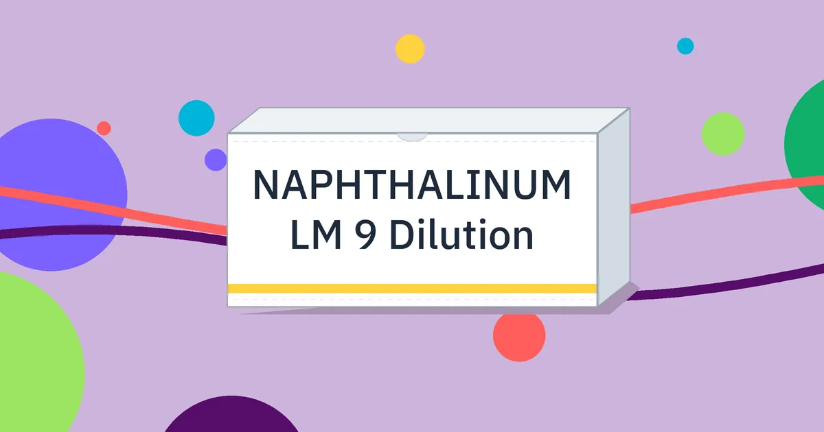 Symbolbild: Packung mit der Aufschrift NAPHTHALINUM LM 9 Dilution (PZN 12958435) – Verfügbarkeit und Bezug in Apotheken in Frankfurt am Main