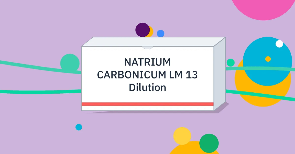 Symbolbild: Packung mit der Aufschrift NATRIUM CARBONICUM LM 13 Dilution (PZN 12961650) – Verfügbarkeit und Bezug in Apotheken in Frankfurt am Main