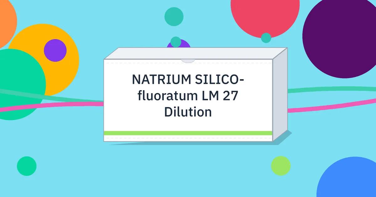 Symbolbild: Packung mit der Aufschrift NATRIUM SILICO-fluoratum LM 27 Dilution (PZN 13617452) – Verfügbarkeit und Bezug in Apotheken in Frankfurt am Main
