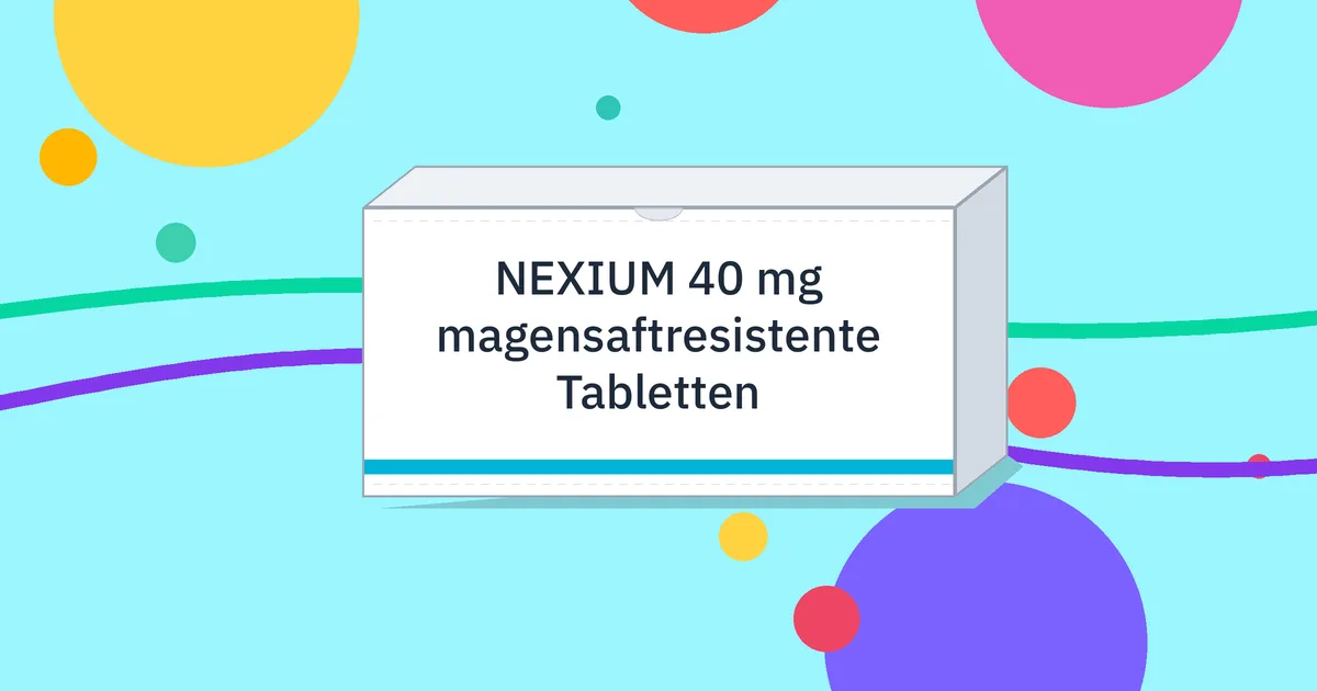 Symbolbild: Packung mit der Aufschrift NEXIUM 40 mg magensaftresistente Tabletten (PZN 11048731) – Verfügbarkeit und Bezug in Apotheken in Frankfurt am Main