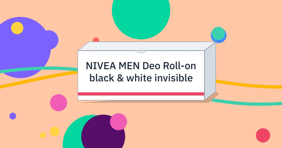 Symbolbild: Packung mit der Aufschrift NIVEA MEN Deo Roll-on black & white invisible (PZN 11325917) – Verfügbarkeit und Bezug in Apotheken in Frankfurt am Main