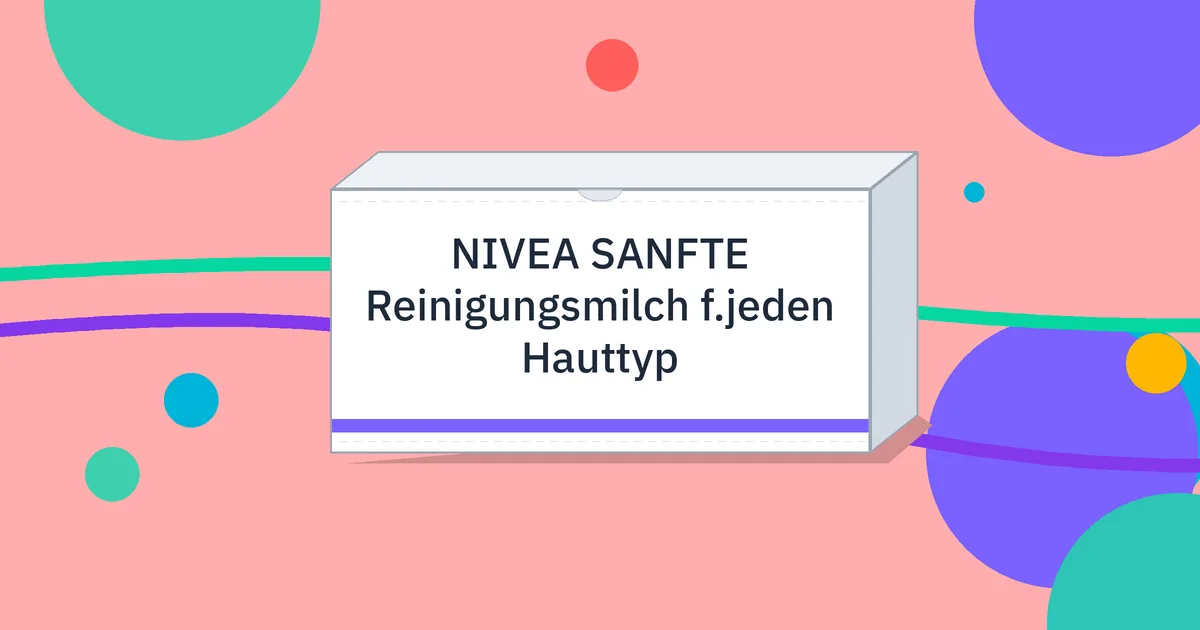 Symbolbild: Packung mit der Aufschrift NIVEA SANFTE Reinigungsmilch f.jeden Hauttyp (PZN 17624532) – Verfügbarkeit und Bezug in Apotheken in Frankfurt am Main