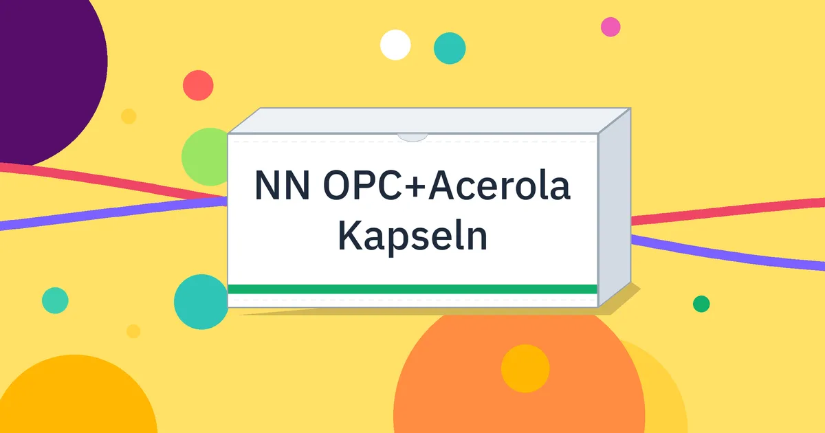 Symbolbild: Packung mit der Aufschrift NN OPC+Acerola Kapseln (PZN 15321684) – Verfügbarkeit und Bezug in Apotheken in Frankfurt am Main