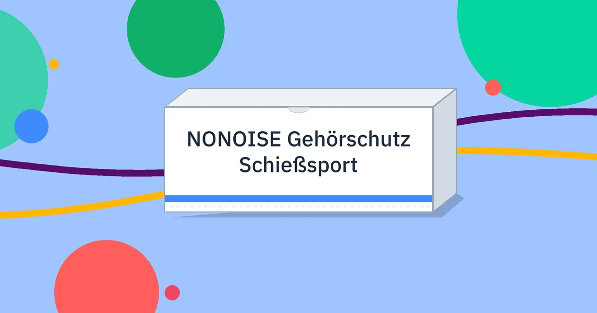 Symbolbild: Packung mit der Aufschrift NONOISE Gehörschutz Schießsport (PZN 11645208) – Verfügbarkeit und Bezug in Apotheken in Frankfurt am Main