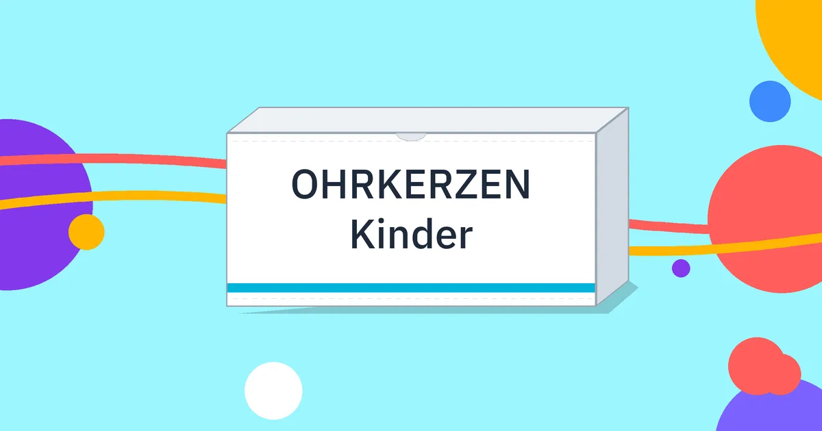 Symbolbild: Packung mit der Aufschrift OHRKERZEN Kinder (PZN 06120432) – Verfügbarkeit und Bezug in Apotheken in Frankfurt am Main