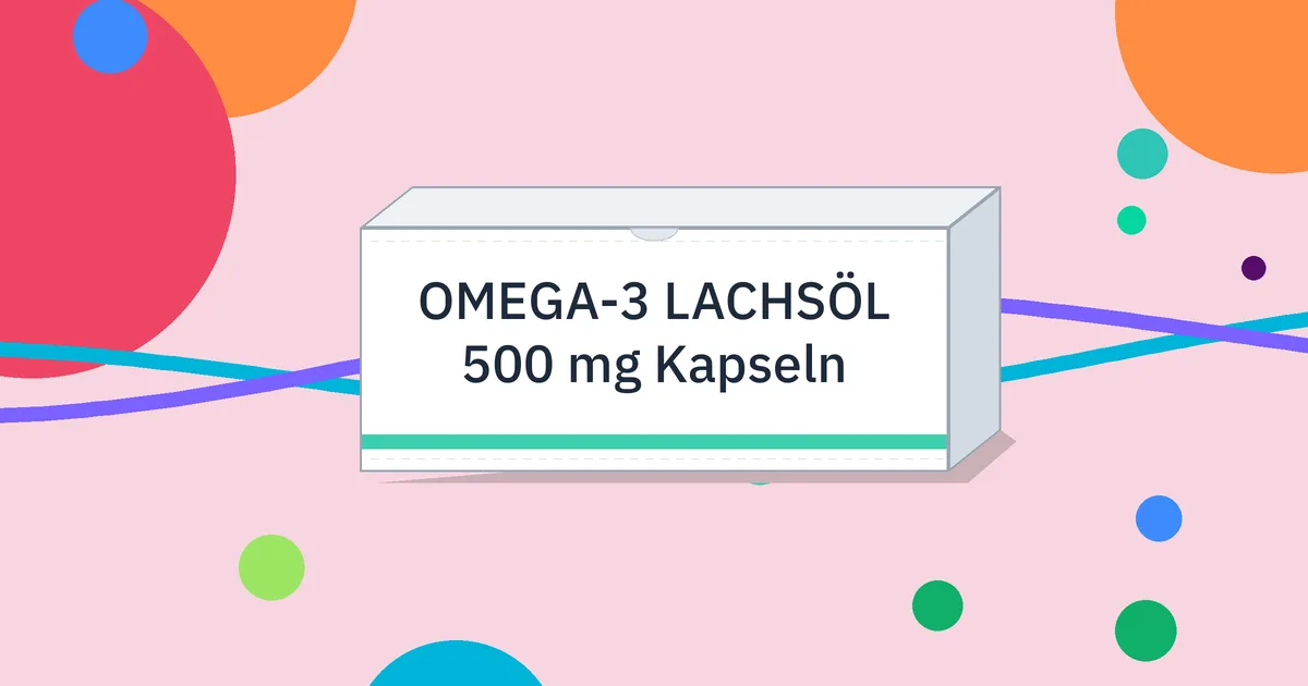 Symbolbild: Packung mit der Aufschrift OMEGA-3 LACHSÖL 500 mg Kapseln (PZN 05488087) – Verfügbarkeit und Bezug in Apotheken in Frankfurt am Main