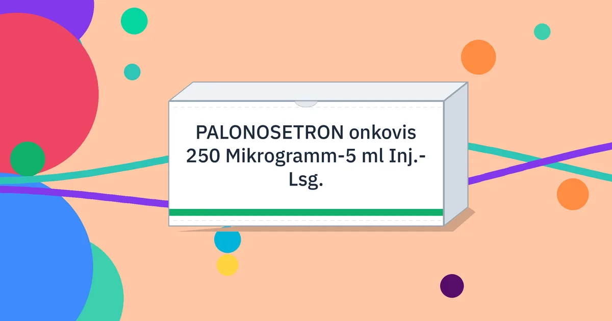 Symbolbild: Packung mit der Aufschrift PALONOSETRON onkovis 250 Mikrogramm-5 ml Inj.-Lsg. (PZN 15258974) – Verfügbarkeit und Bezug in Apotheken in Frankfurt am Main