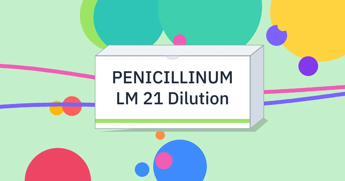 Symbolbild: Packung mit der Aufschrift PENICILLINUM LM 21 Dilution (PZN 12977349) – Verfügbarkeit und Bezug in Apotheken in Frankfurt am Main