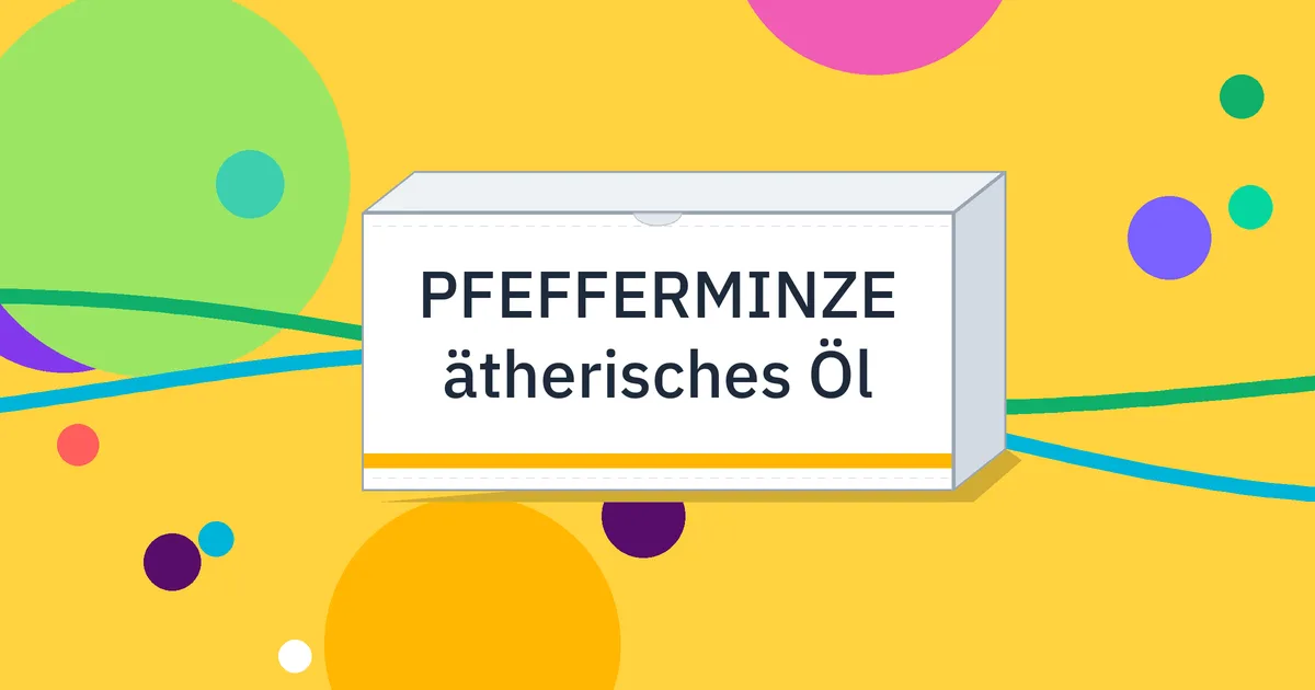 Symbolbild: Packung mit der Aufschrift PFEFFERMINZE ätherisches Öl (PZN 01249397) – Verfügbarkeit und Bezug in Apotheken in Frankfurt am Main