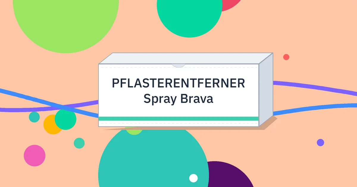 Symbolbild: Packung mit der Aufschrift PFLASTERENTFERNER Spray Brava (PZN 01325336) – Verfügbarkeit und Bezug in Apotheken in Frankfurt am Main