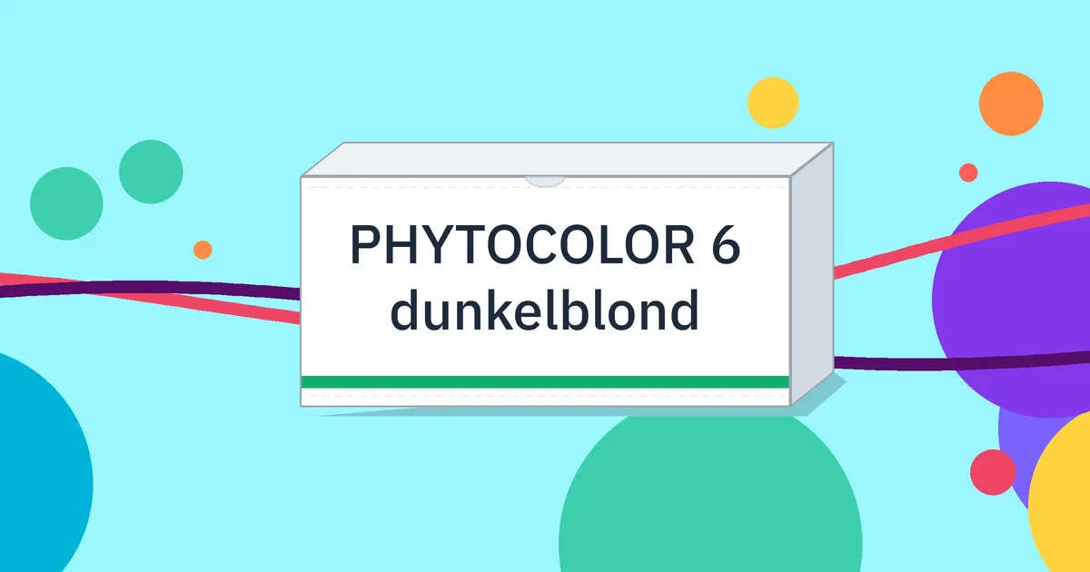 Symbolbild: Packung mit der Aufschrift PHYTOCOLOR 6 dunkelblond (PZN 18428046) – Verfügbarkeit und Bezug in Apotheken in Frankfurt am Main