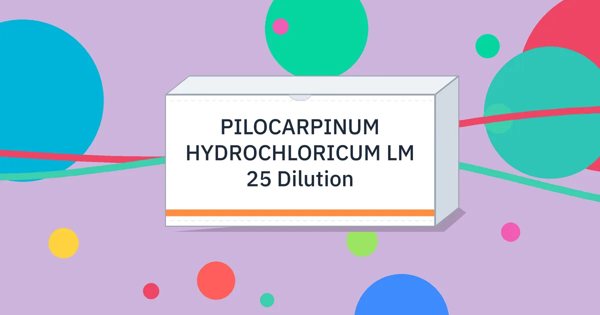 Symbolbild: Packung mit der Aufschrift PILOCARPINUM HYDROCHLORICUM LM 25 Dilution (PZN 13642208) – Verfügbarkeit und Bezug in Apotheken in Frankfurt am Main