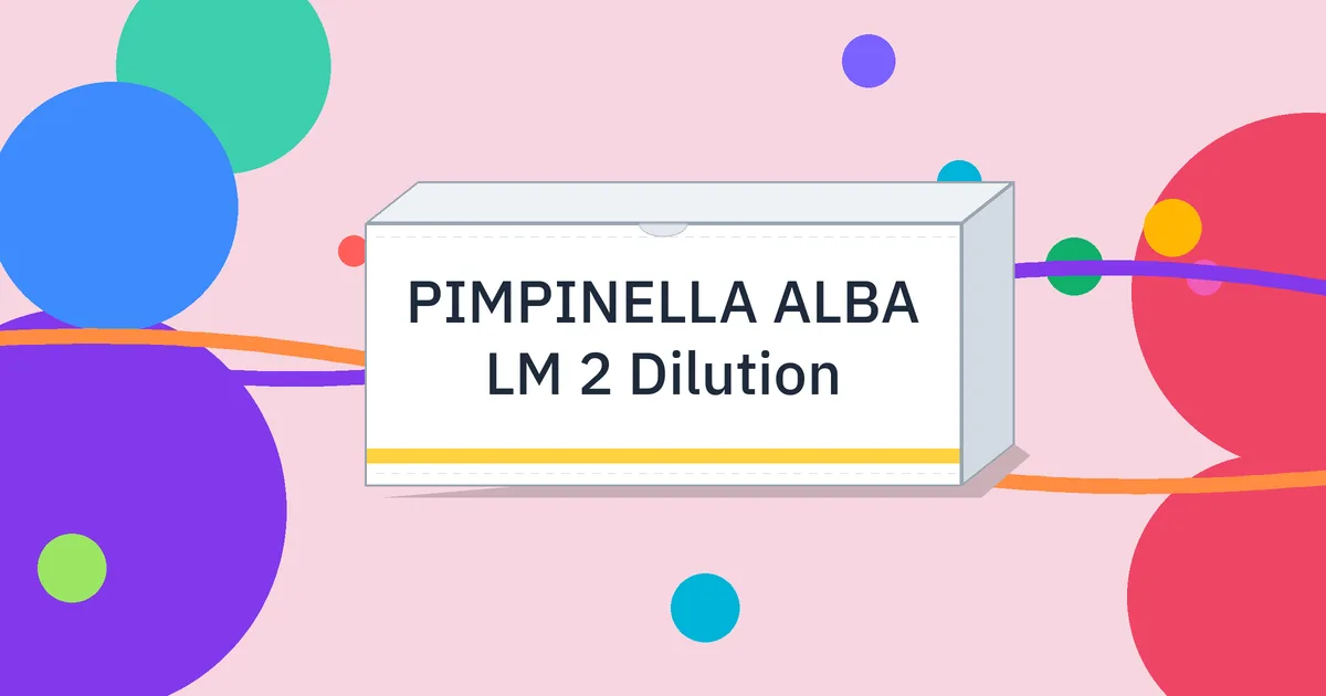 Symbolbild: Packung mit der Aufschrift PIMPINELLA ALBA LM 2 Dilution (PZN 13643774) – Verfügbarkeit und Bezug in Apotheken in Frankfurt am Main