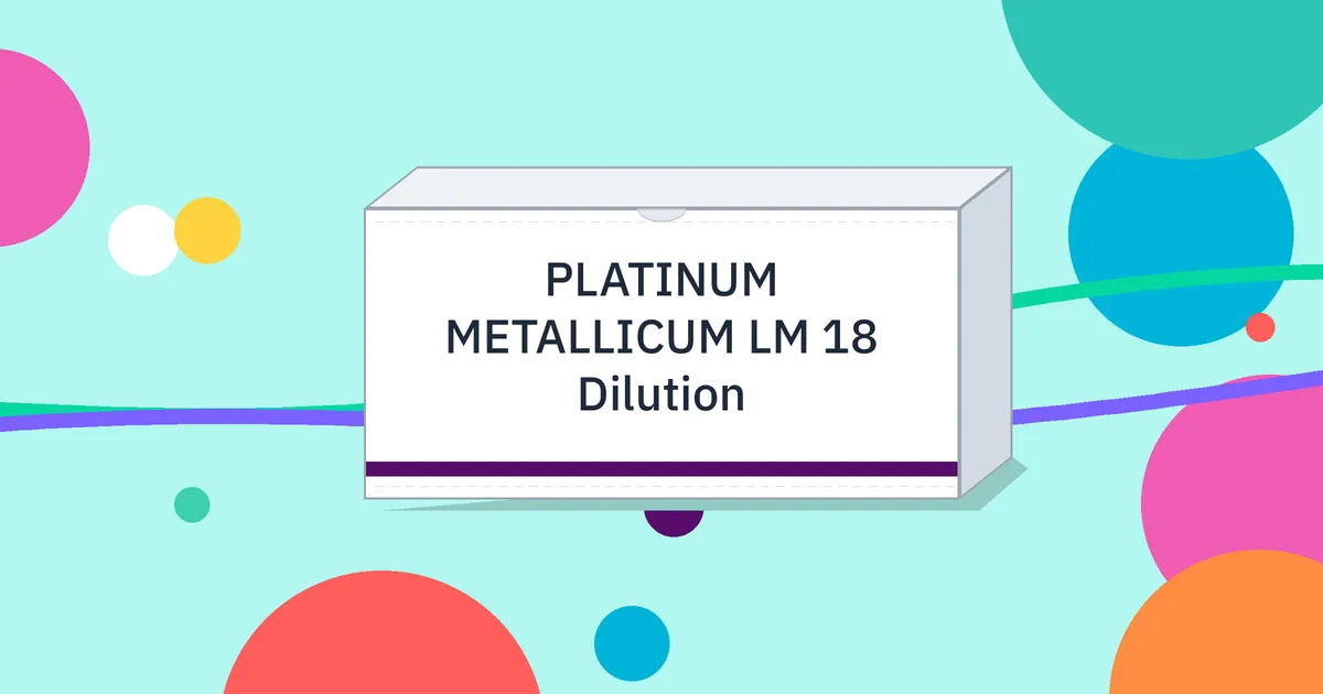 Symbolbild: Packung mit der Aufschrift PLATINUM METALLICUM LM 18 Dilution (PZN 02603346) – Verfügbarkeit und Bezug in Apotheken in Frankfurt am Main