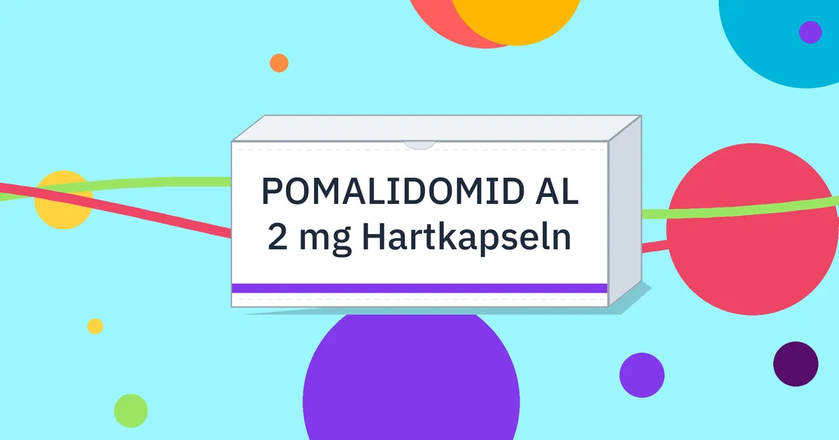 Symbolbild: Packung mit der Aufschrift POMALIDOMID AL 2 mg Hartkapseln (PZN 19541135) – Verfügbarkeit und Bezug in Apotheken in Frankfurt am Main