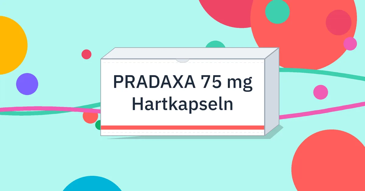 Symbolbild: Packung mit der Aufschrift PRADAXA 75 mg Hartkapseln (PZN 03420613) – Verfügbarkeit und Bezug in Apotheken in Frankfurt am Main