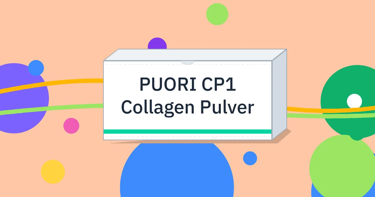 Symbolbild: Packung mit der Aufschrift PUORI CP1 Collagen Pulver (PZN 17291036) – Verfügbarkeit und Bezug in Apotheken in Frankfurt am Main