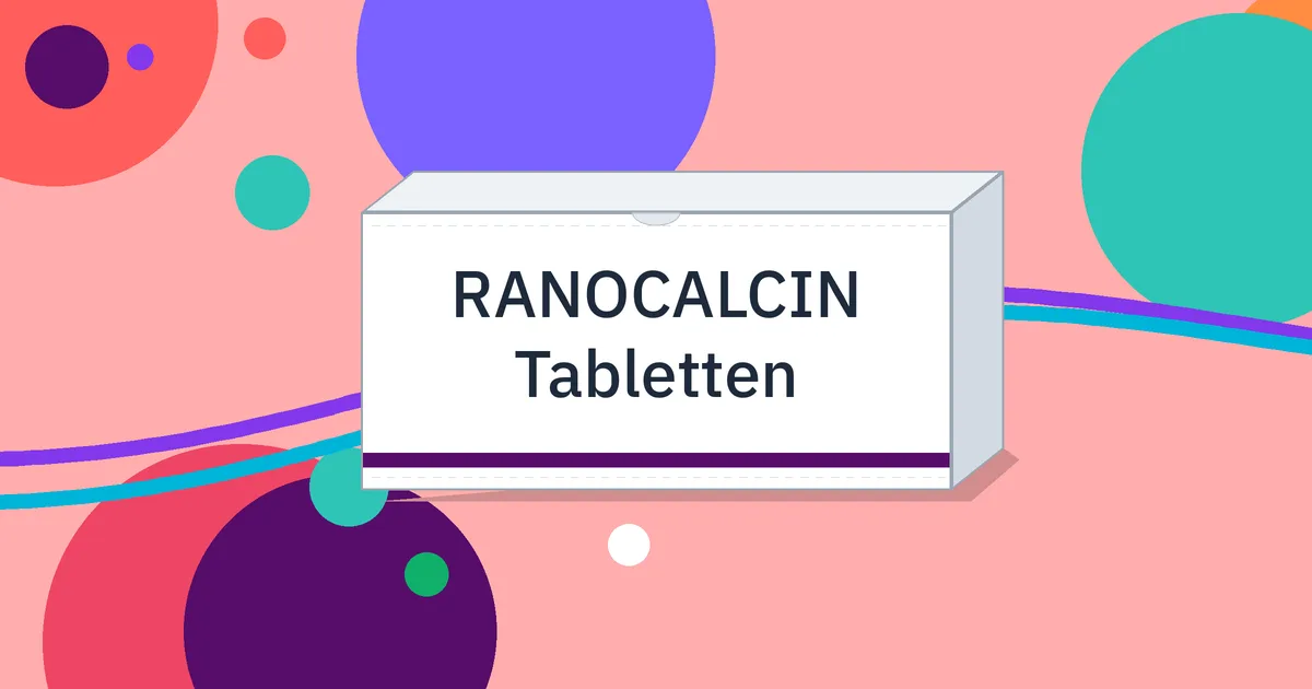 Symbolbild: Packung mit der Aufschrift RANOCALCIN Tabletten (PZN 12521514) – Verfügbarkeit und Bezug in Apotheken in Frankfurt am Main