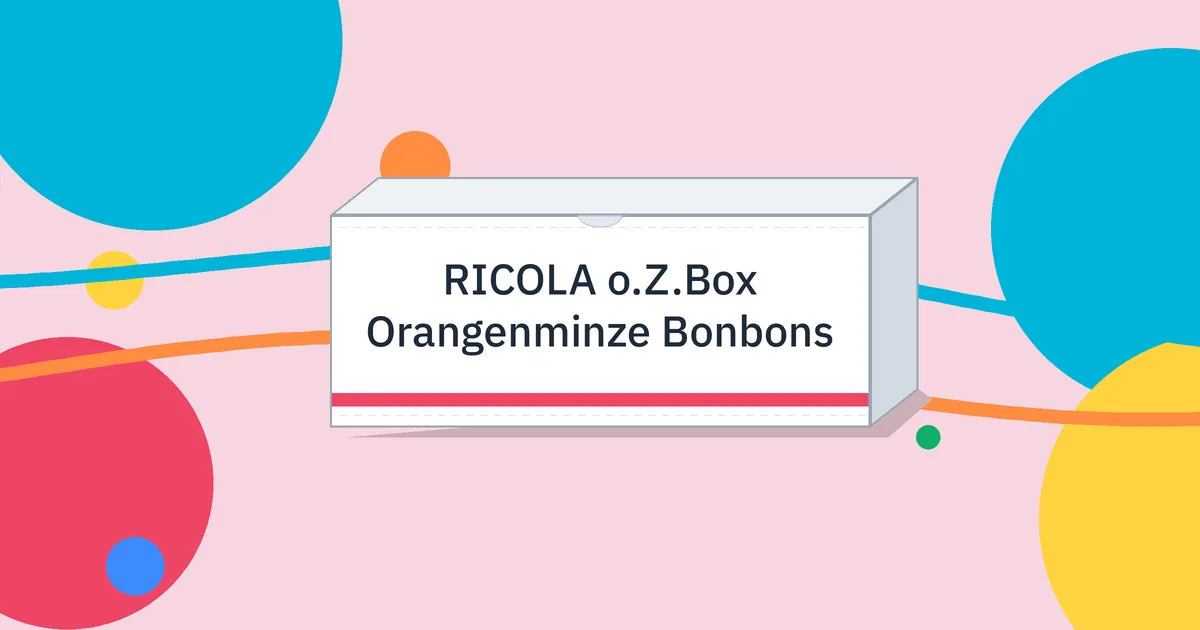 Symbolbild: Packung mit der Aufschrift RICOLA o.Z.Box Orangenminze Bonbons (PZN 03912351) – Verfügbarkeit und Bezug in Apotheken in Frankfurt am Main