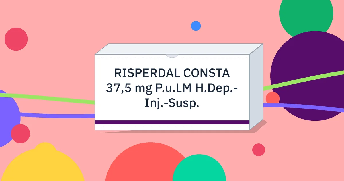 Symbolbild: Packung mit der Aufschrift RISPERDAL CONSTA 37,5 mg P.u.LM H.Dep.-Inj.-Susp. (PZN 10127196) – Verfügbarkeit und Bezug in Apotheken in Frankfurt am Main