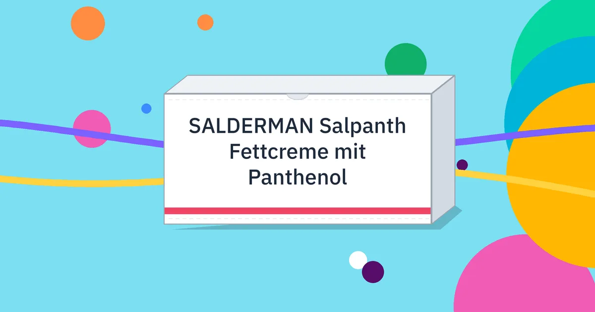 Symbolbild: Packung mit der Aufschrift SALDERMAN Salpanth Fettcreme mit Panthenol (PZN 01467243) – Verfügbarkeit und Bezug in Apotheken in Frankfurt am Main
