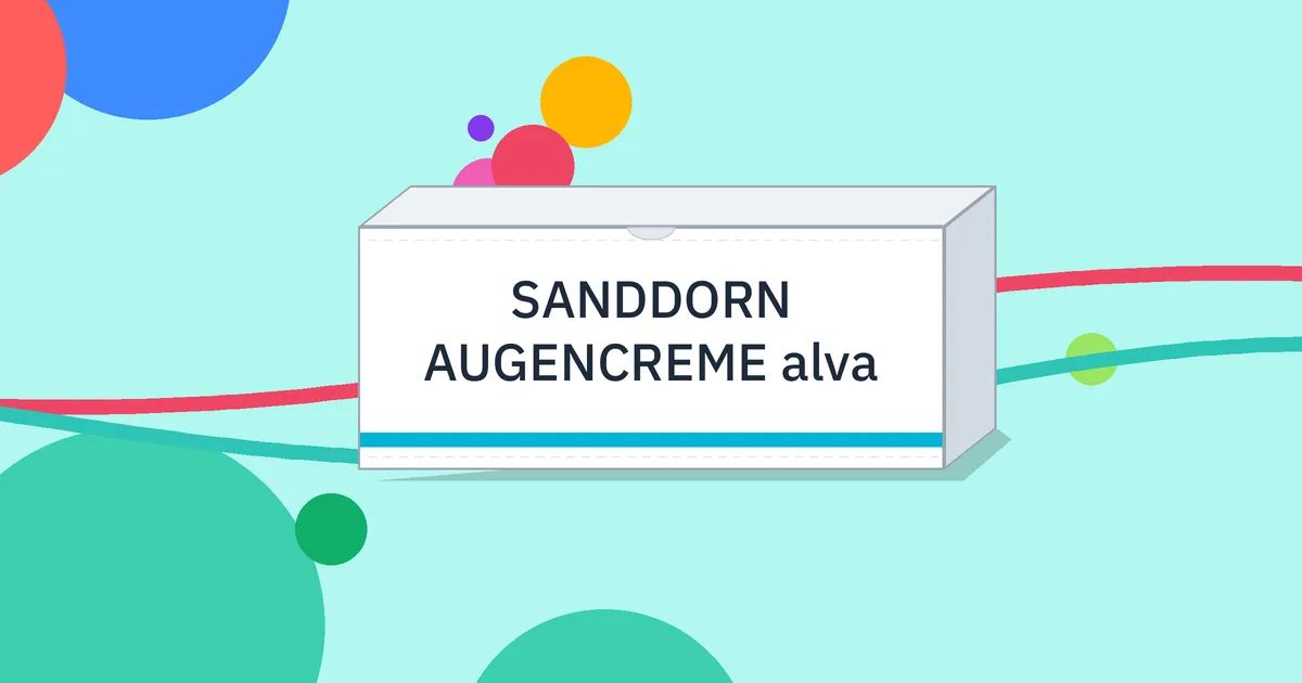Symbolbild: Packung mit der Aufschrift SANDDORN AUGENCREME alva (PZN 02021331) – Verfügbarkeit und Bezug in Apotheken in Frankfurt am Main
