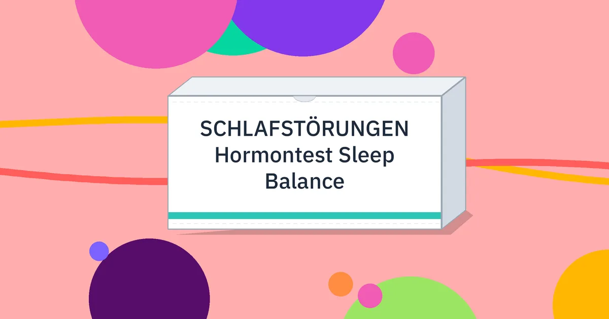 Symbolbild: Packung mit der Aufschrift SCHLAFSTÖRUNGEN Hormontest Sleep Balance (PZN 15660506) – Verfügbarkeit und Bezug in Apotheken in Frankfurt am Main