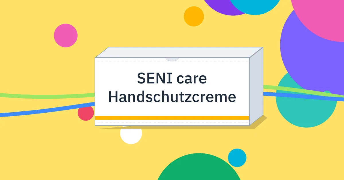 Symbolbild: Packung mit der Aufschrift SENI care Handschutzcreme (PZN 17240300) – Verfügbarkeit und Bezug in Apotheken in Frankfurt am Main