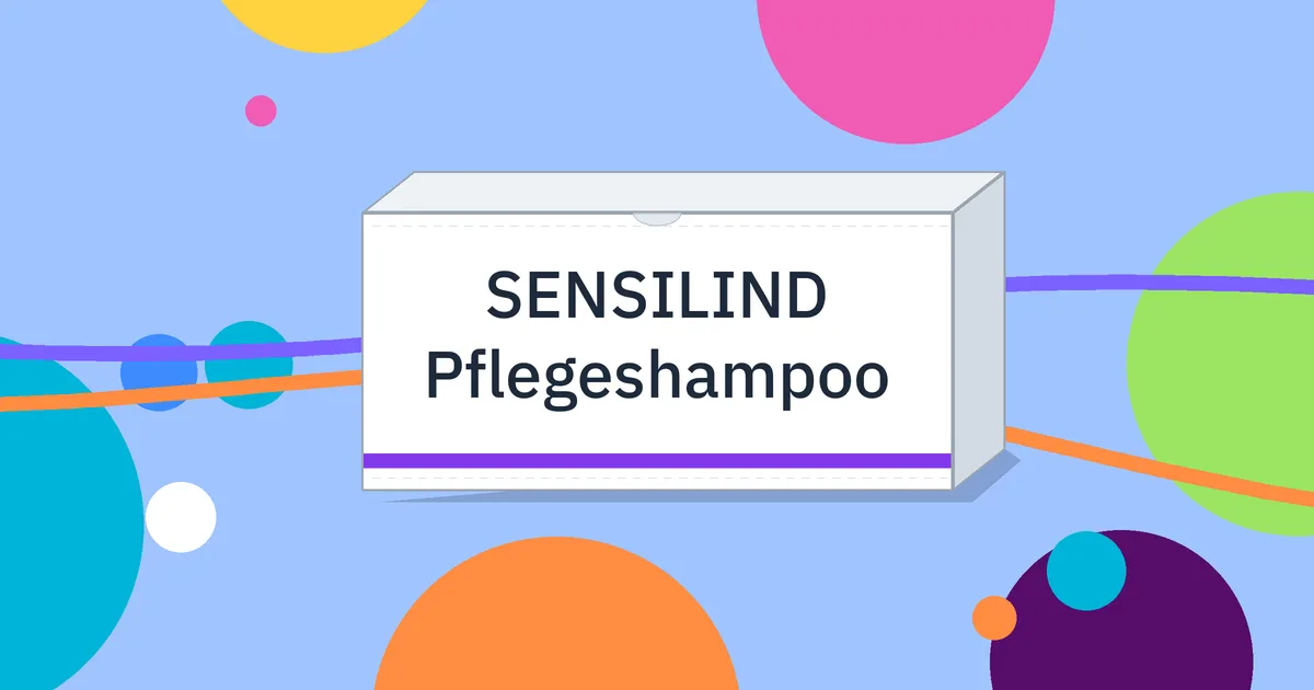 Symbolbild: Packung mit der Aufschrift SENSILIND Pflegeshampoo (PZN 09902276) – Verfügbarkeit und Bezug in Apotheken in Frankfurt am Main