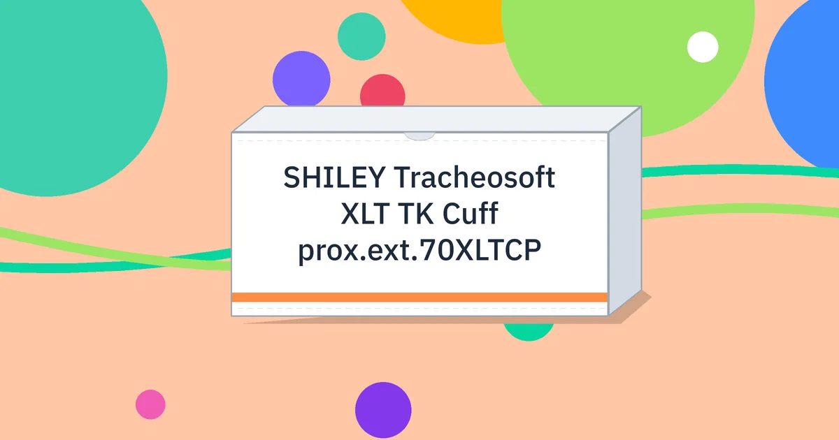 Symbolbild: Packung mit der Aufschrift SHILEY Tracheosoft XLT TK Cuff prox.ext.70XLTCP (PZN 04110004) – Verfügbarkeit und Bezug in Apotheken in Frankfurt am Main