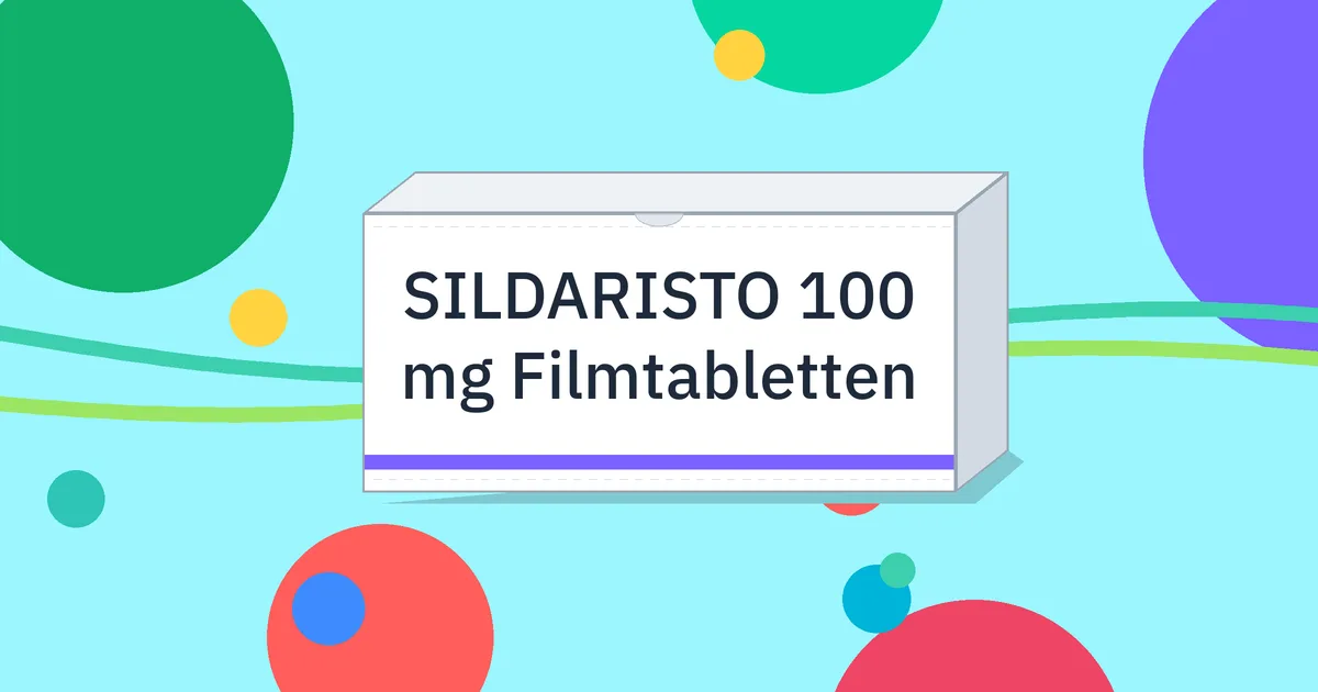 Symbolbild: Packung mit der Aufschrift SILDARISTO 100 mg Filmtabletten (PZN 05703835) – Verfügbarkeit und Bezug in Apotheken in Frankfurt am Main