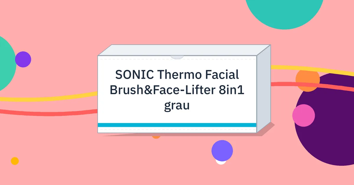 Symbolbild: Packung mit der Aufschrift SONIC Thermo Facial Brush&Face-Lifter 8in1 grau (PZN 18805945) – Verfügbarkeit und Bezug in Apotheken in Frankfurt am Main