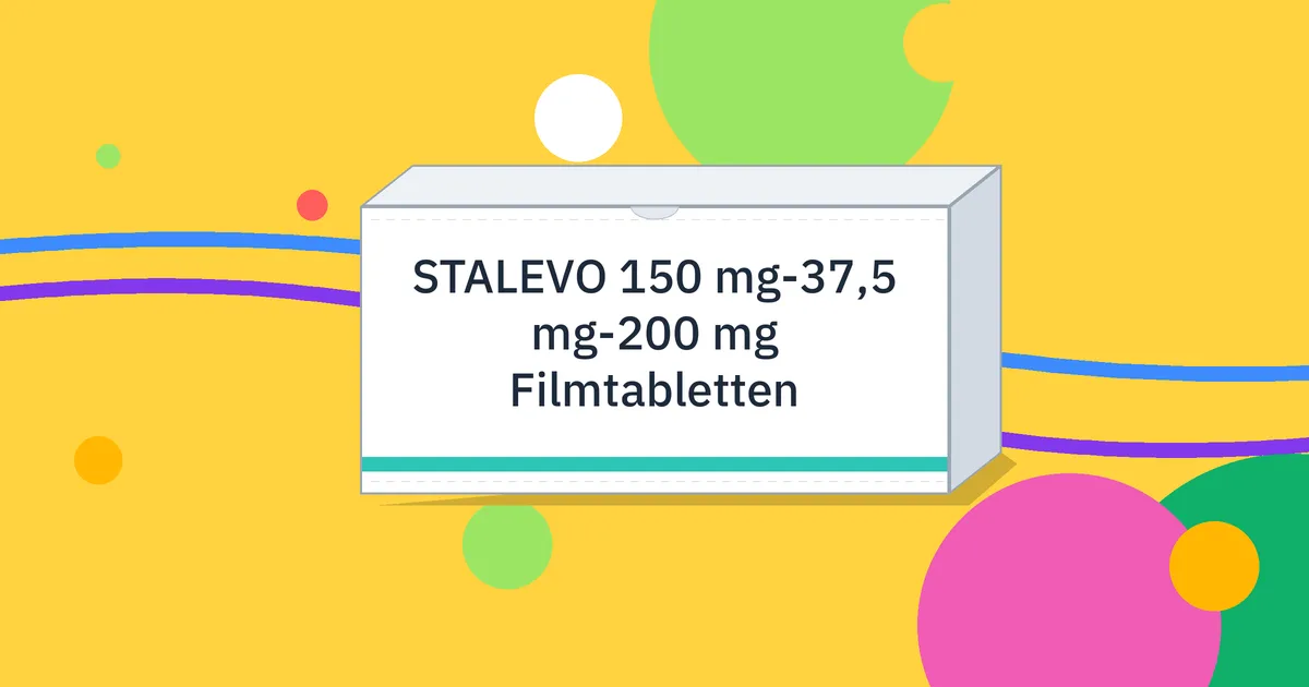 Symbolbild: Packung mit der Aufschrift STALEVO 150 mg-37,5 mg-200 mg Filmtabletten (PZN 02034279) – Verfügbarkeit und Bezug in Apotheken in Frankfurt am Main