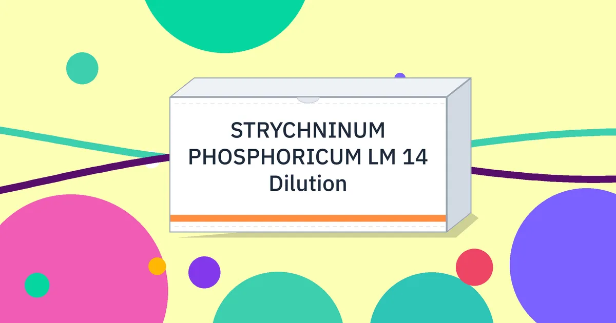 Symbolbild: Packung mit der Aufschrift STRYCHNINUM PHOSPHORICUM LM 14 Dilution (PZN 13207228) – Verfügbarkeit und Bezug in Apotheken in Frankfurt am Main