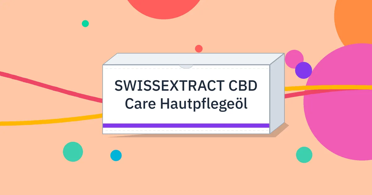 Symbolbild: Packung mit der Aufschrift SWISSEXTRACT CBD Care Hautpflegeöl (PZN 20694967) – Verfügbarkeit und Bezug in Apotheken in Frankfurt am Main